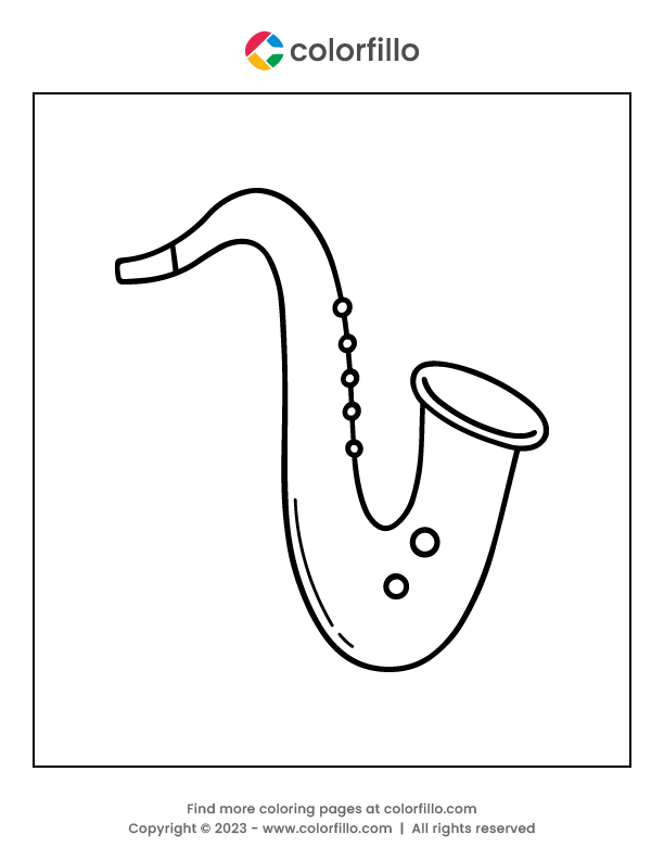Coloring Pages Saxophone [2025]
