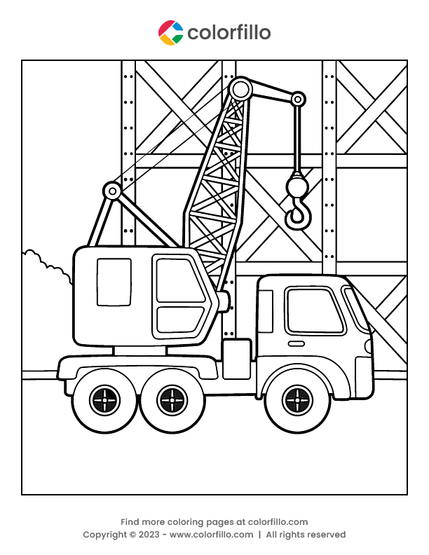 Free Online Crane Coloring Page - colorfillo