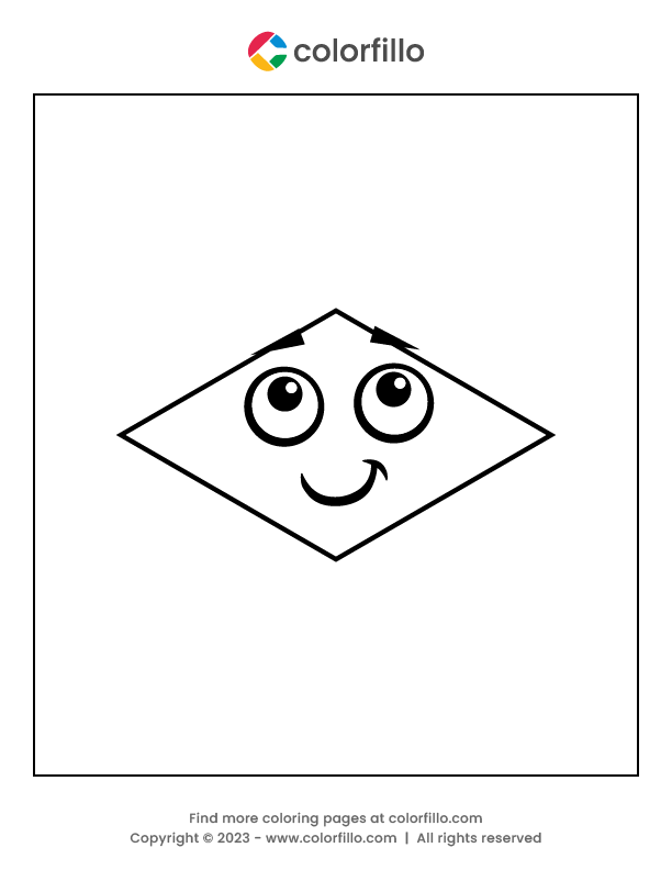 Free Online Diamond Coloring Page - colorfillo