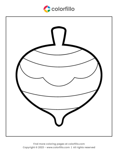 Free Online Yoyo Toy Coloring Page - colorfillo