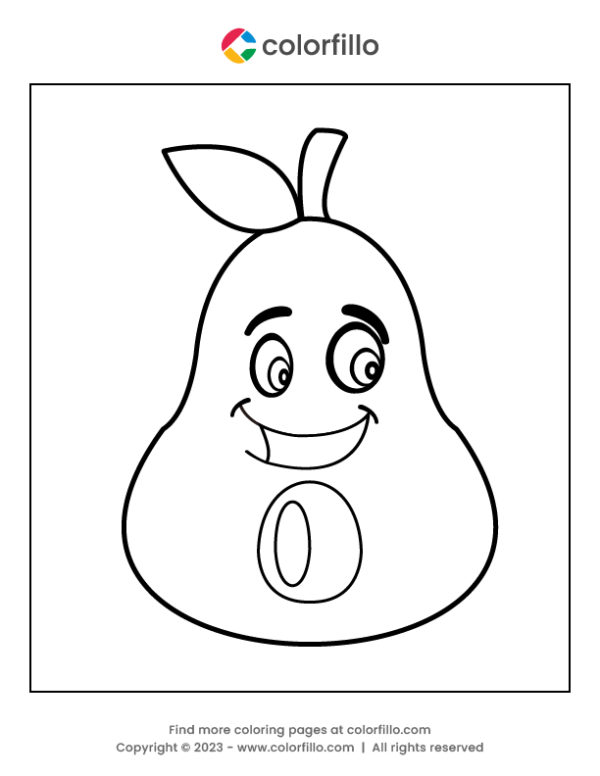 Free Online Avocado Coloring Page - colorfillo