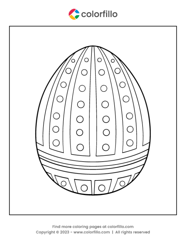 Free Online Easter Egg Coloring Page - colorfillo