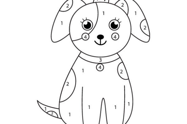 Easy Printable Dog Coloring Pages for Kids - colorfillo