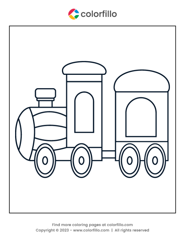 Free Online Train Coloring Page - colorfillo