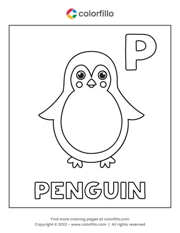 Free Online Letter P Coloring Page - colorfillo