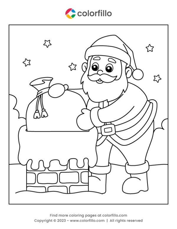 Free Online Christmas Santa Claus Coloring - colorfillo